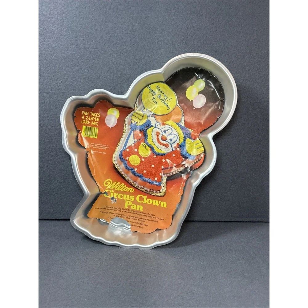 Wilton | Kitchen | Vintage Wilton 982 Circus Clown Cake Pan 523193 ...